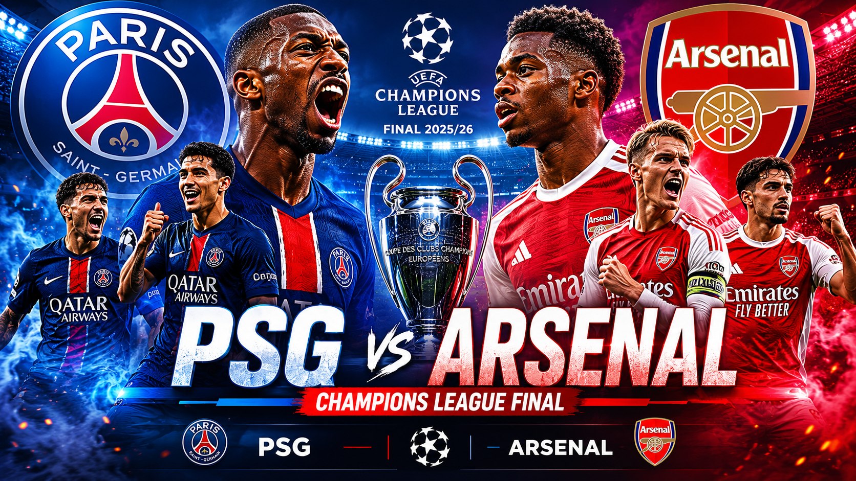 PSG vs Arsenal: where to watch live Champions League final in the USA ...